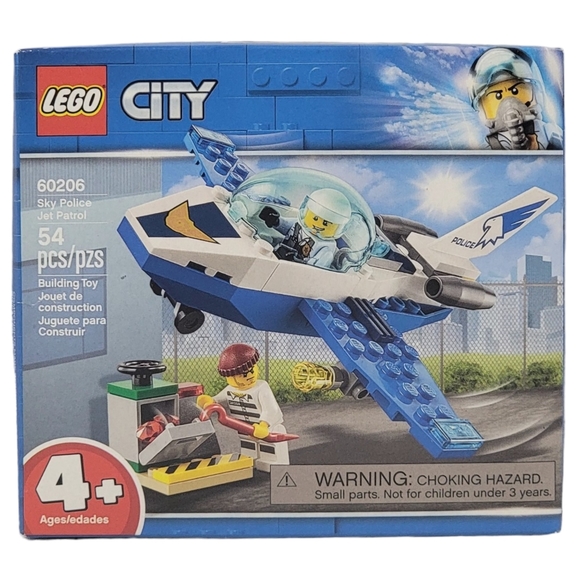 Lego | Other | Lego City Sky Police Jet Patrol Set 6206 New 209 | Poshmark